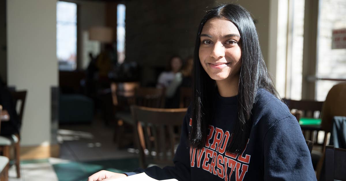 Monali Patel '21 | Carroll University